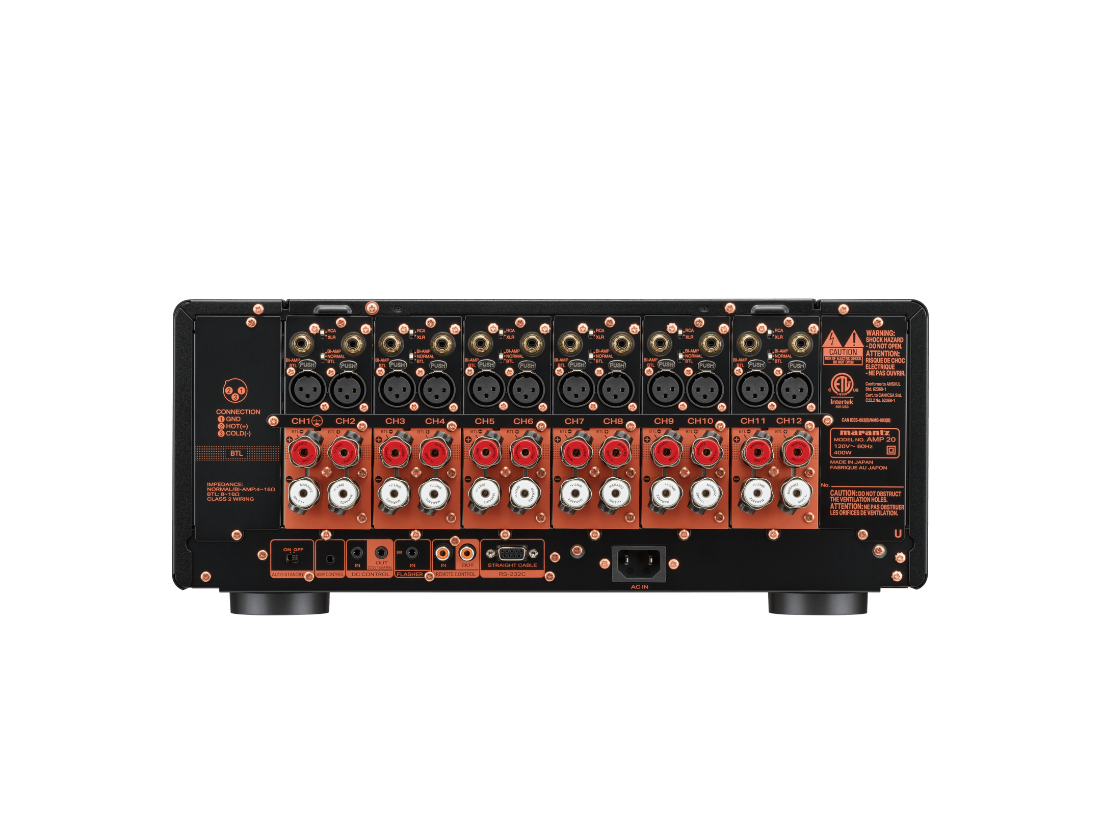 AMP 20 - Reference 12 Channel Amplifier with 200W and Exclusive HDAM ...