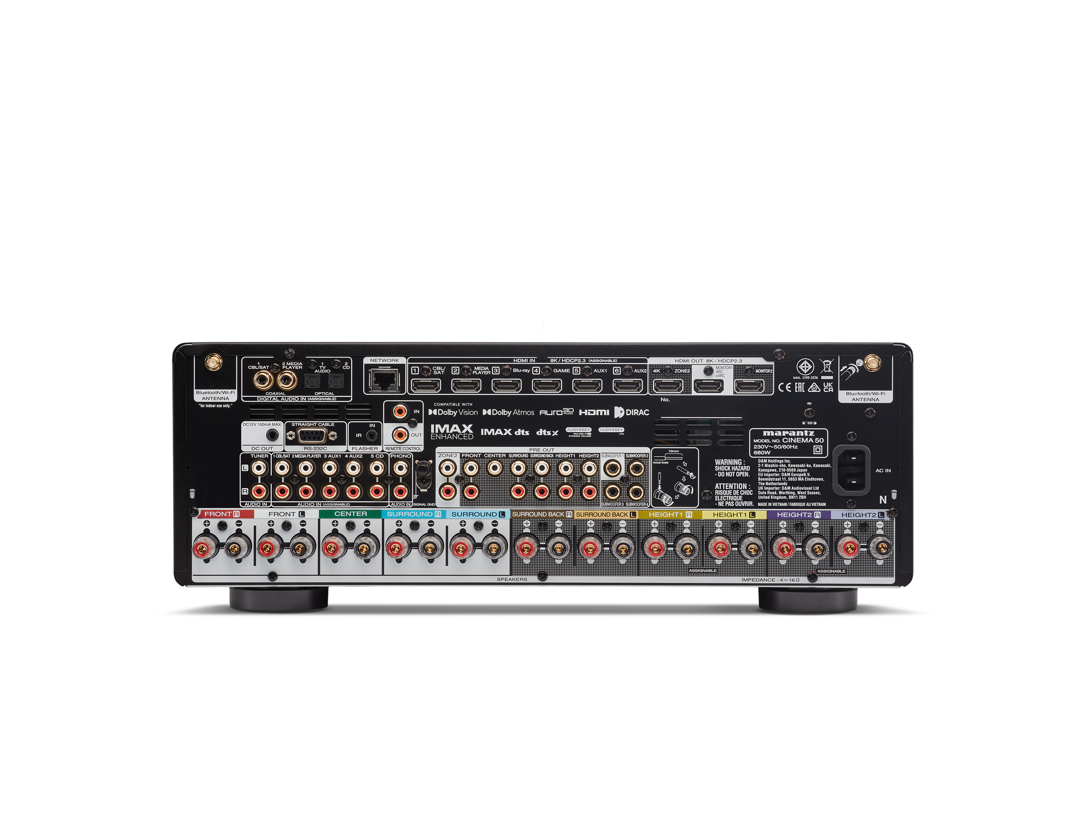 CINEMA 50 - Premium 9.4 Channel AV Amplifier Powered by HEOS™ with ...