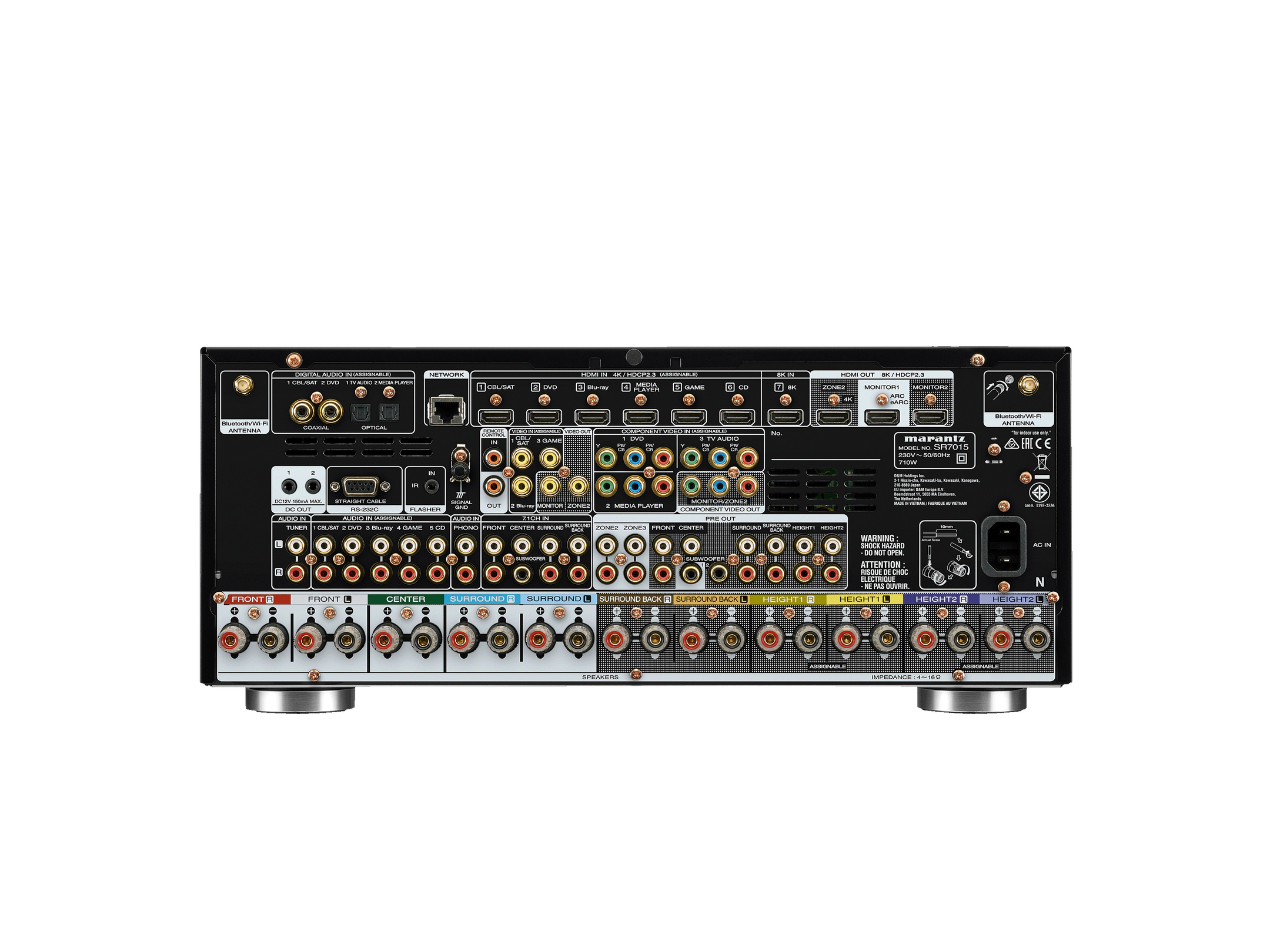 SR7015 - Featuring 3D audio, HEOS® built-in, 8K/60Hz pass-through, and ...