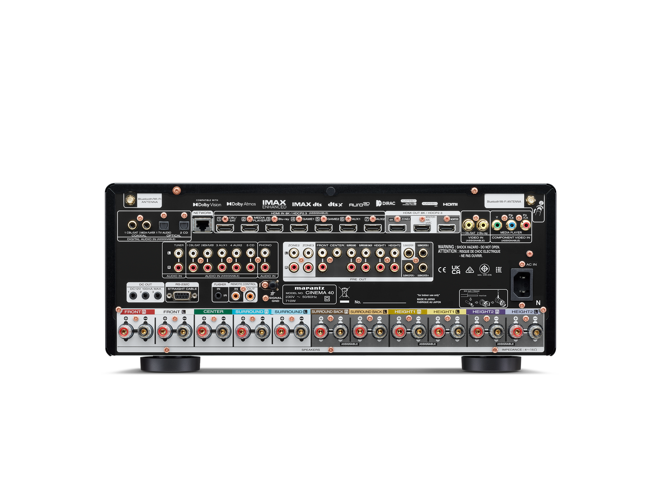 CINEMA 40 - Reference 9.4 Channel AV Amplifier Powered by HEOS™ with ...