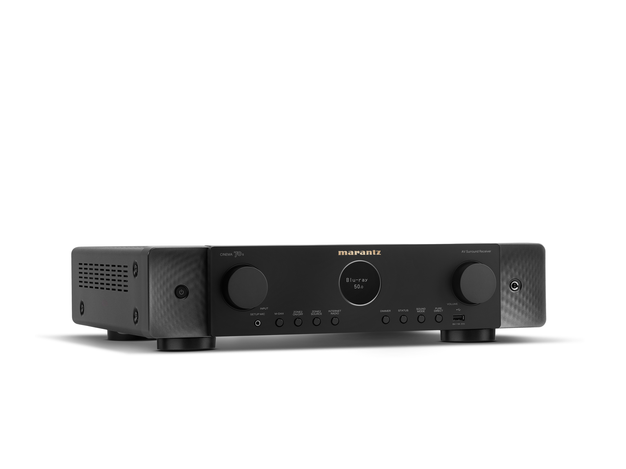 CINEMA 70s - Slimline 7.2 Channel AV Receiver Powered by HEOS™ with Dolby Atmos, 50W, 8K and 6 ...