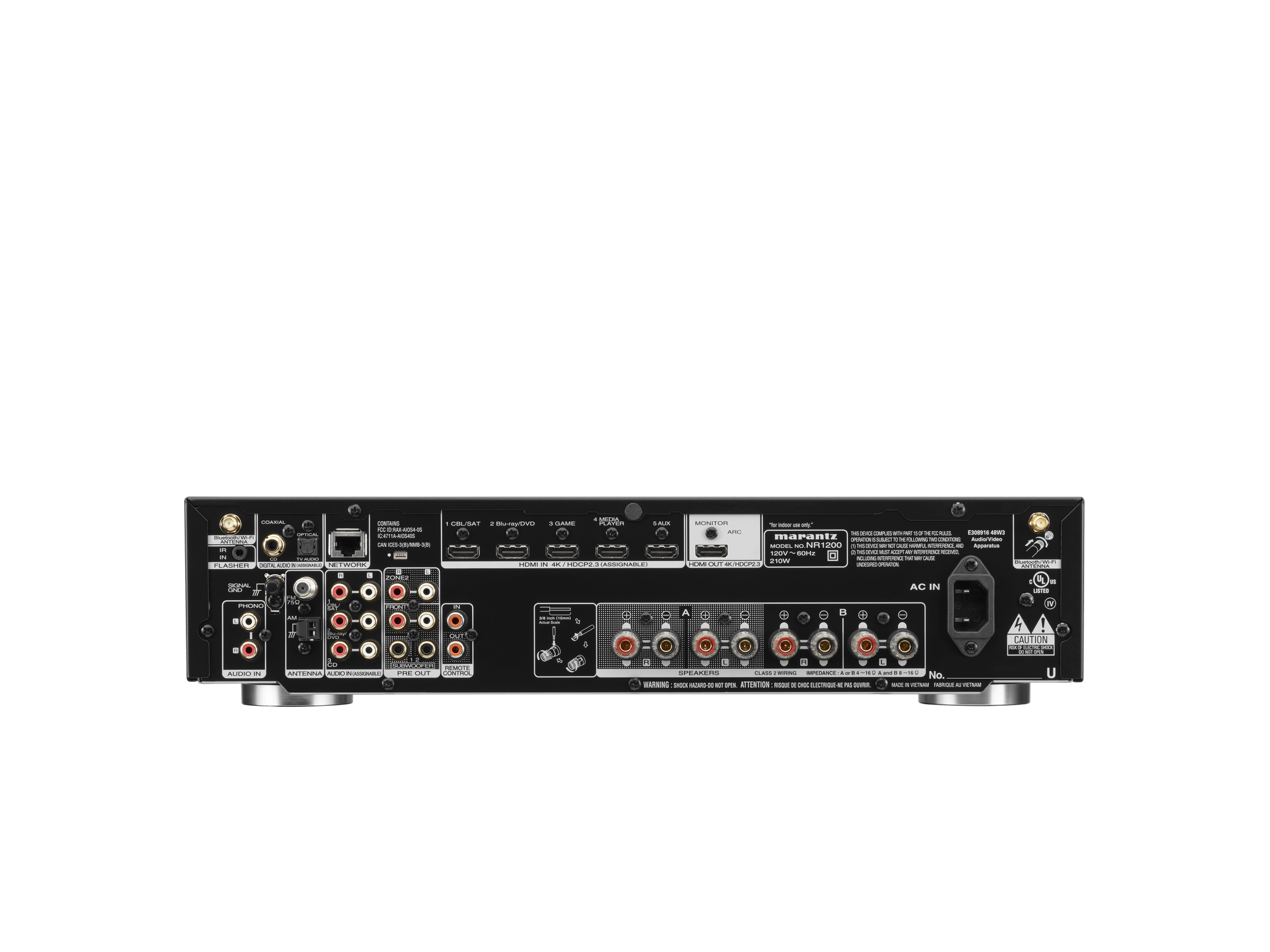 NR1200 - Slimline 2.1 Channel AV Receiver Powered by HEOS™ with 75W, 4K ...