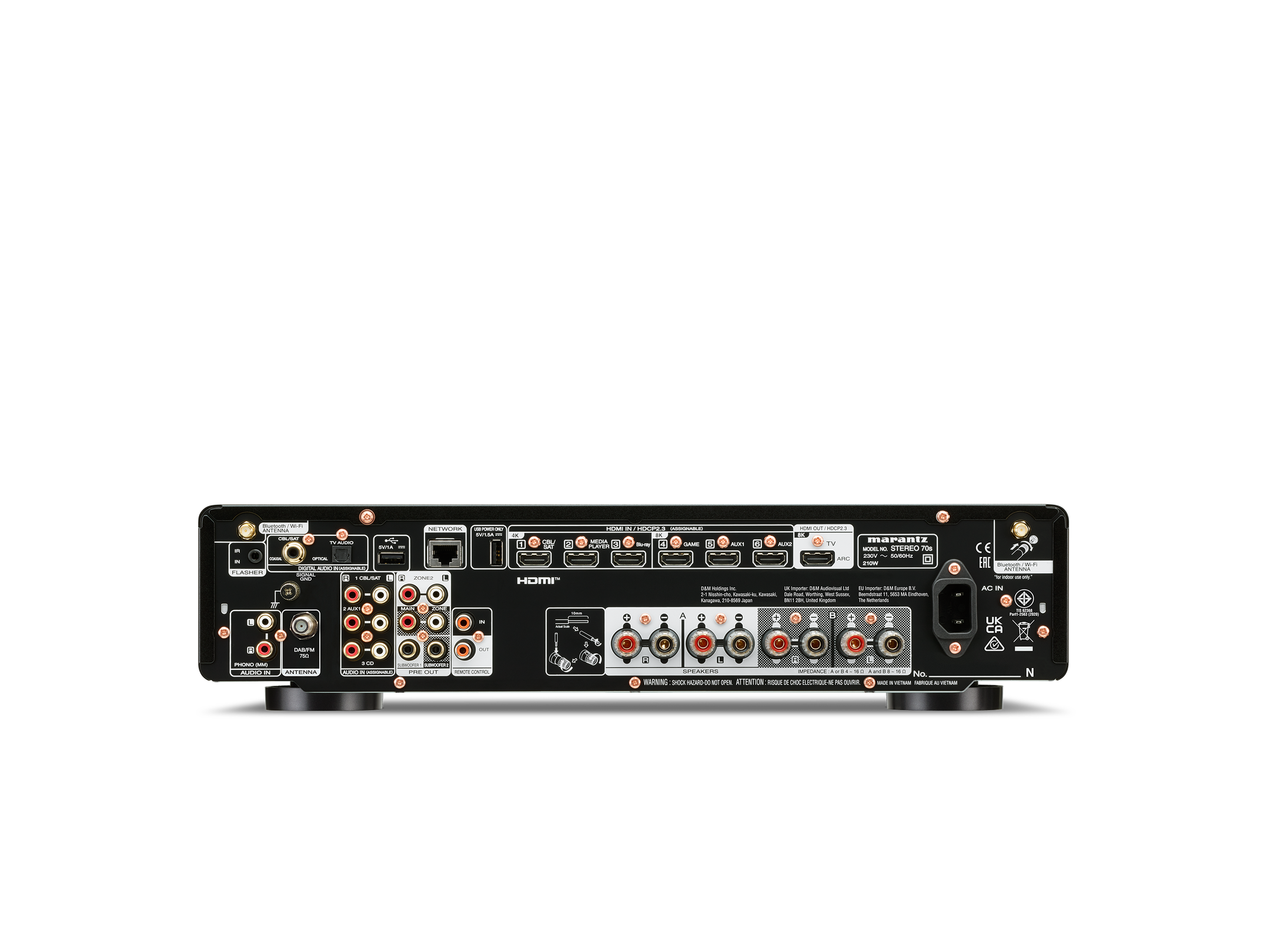 STEREO 70s - Slimline Stereo Receiver Powered by HEOS™ with 75W, 8K and ...