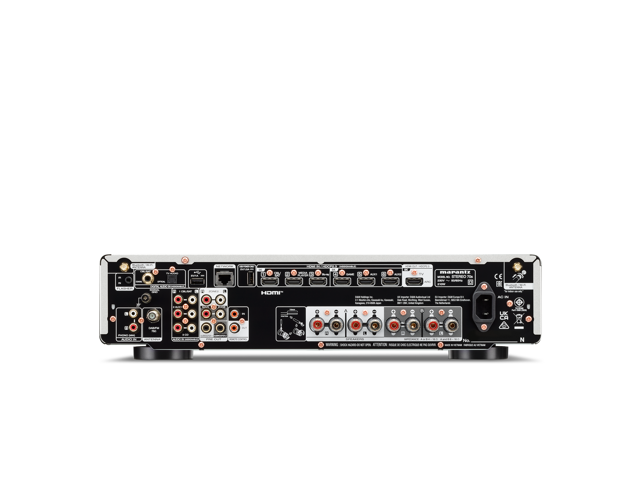 STEREO 70s - Slimline Stereo Receiver Powered by HEOS™ with 75W, 8K and ...